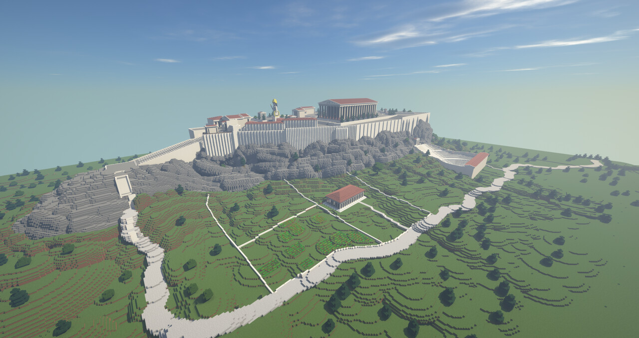 Acropolis in Athens Minecraft Map