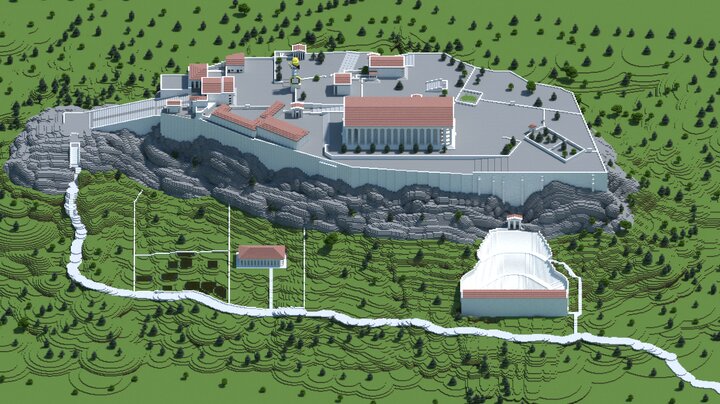 Acropolis in Athens Minecraft Map