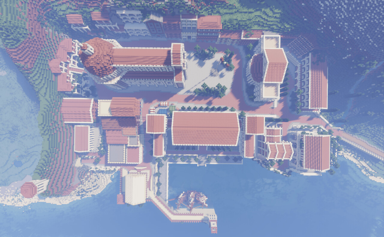 Marcidona - yet another Mediterranean port city Minecraft Map