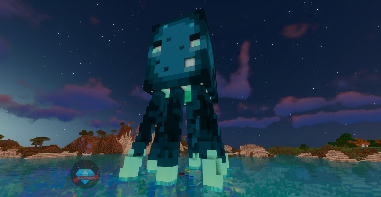 🐙 Minecraft GLOW SQUID statue house - My Cool Base 🐙 Minecraft Map