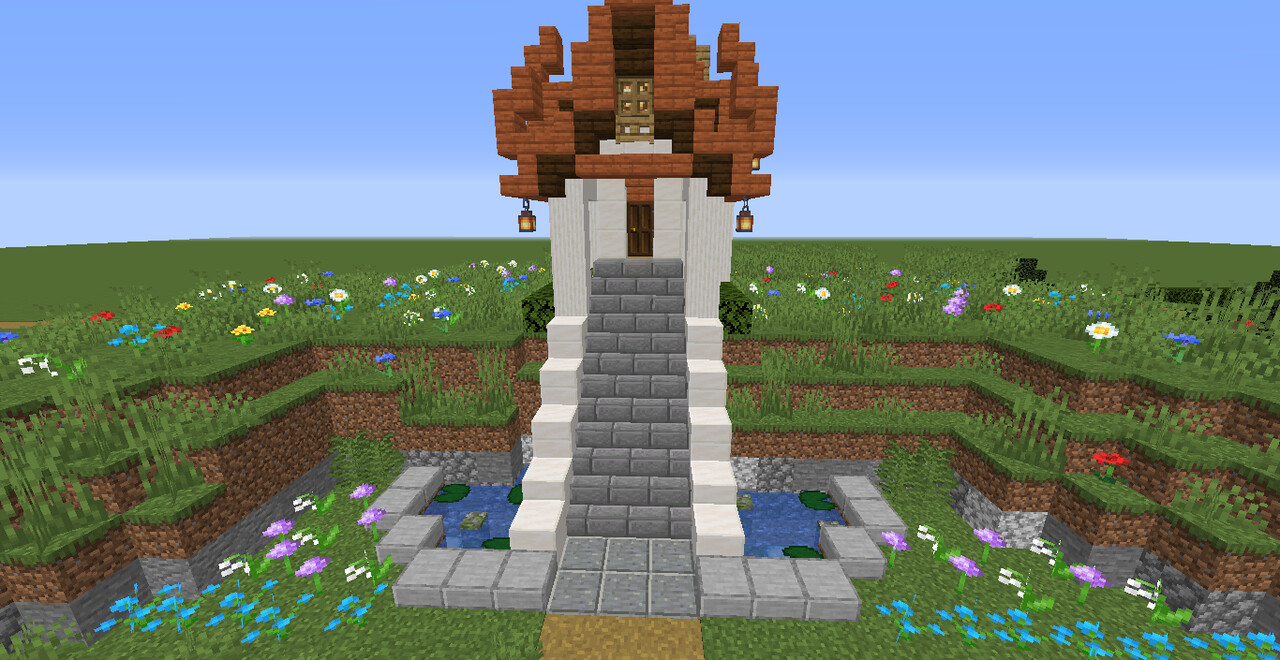 Thai Temple and Garden Minecraft Map