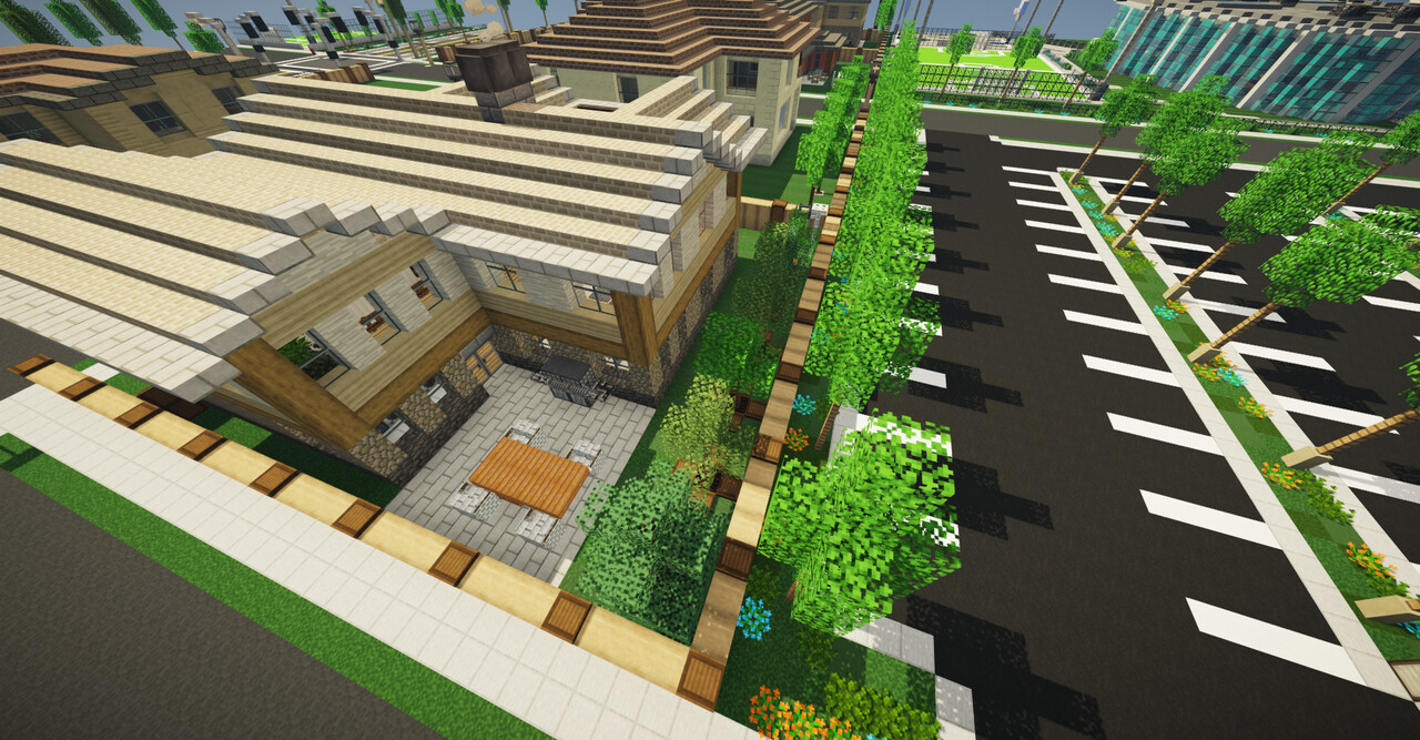 Upper middle class home #5 - The wooden v2 Minecraft Map
