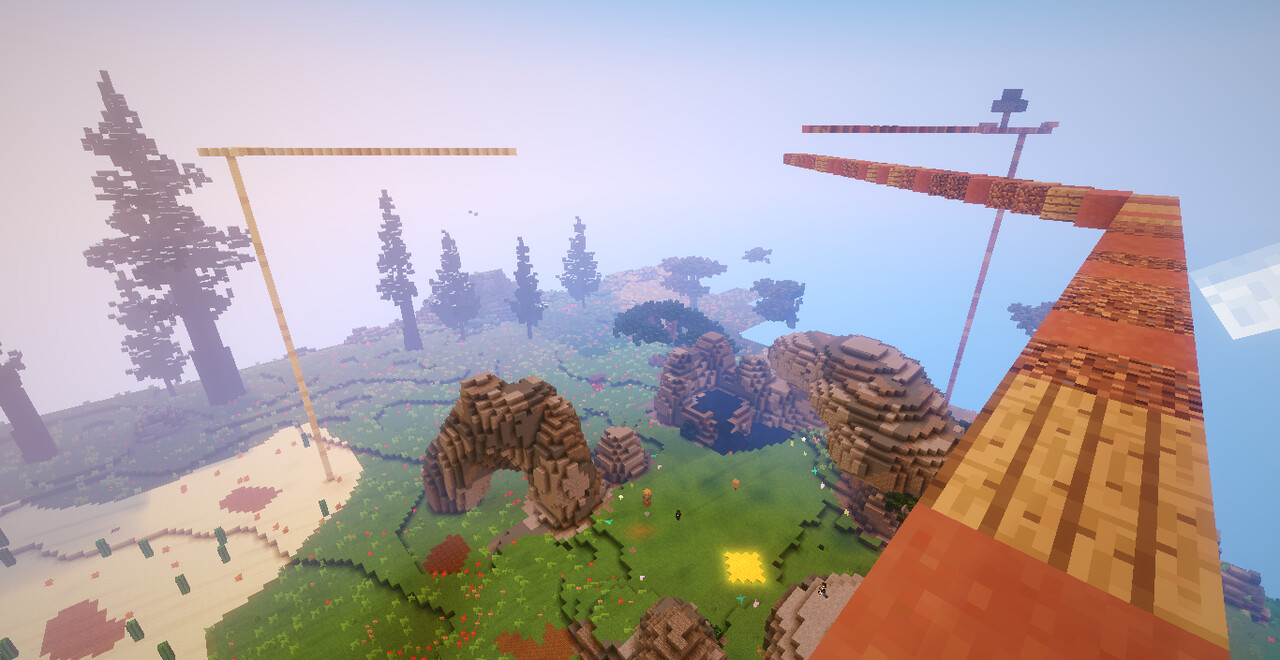 Kit Pvp Arena Whit 4 Biomes Minecraft Map