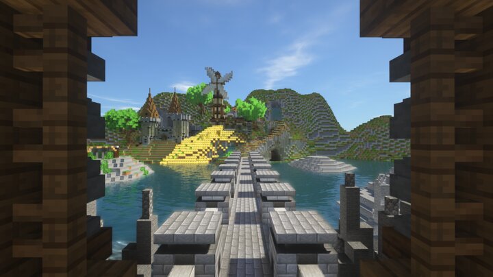 4 themed Hub Minecraft Map