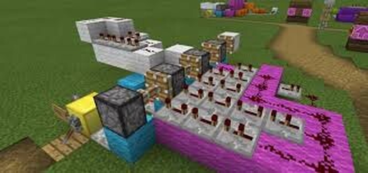 The easiest 1 - 24 piston extenders Minecraft Map