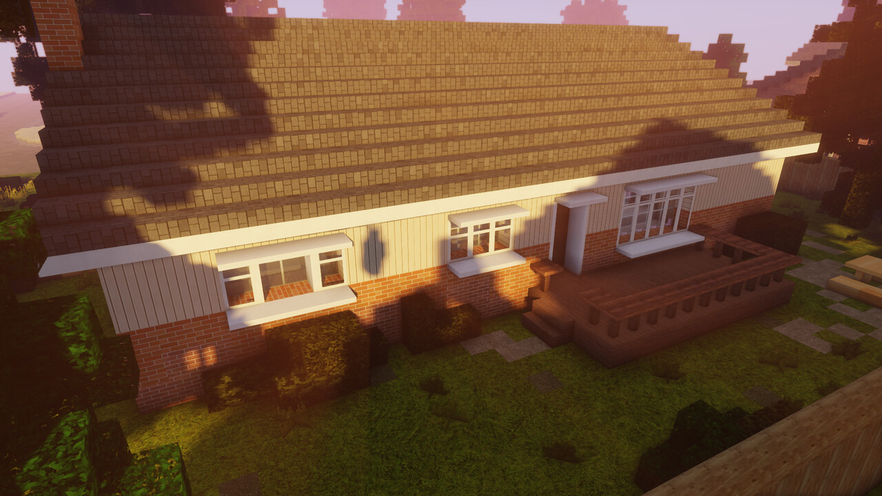 Realistic American Mid-Century Home Minecraft Map