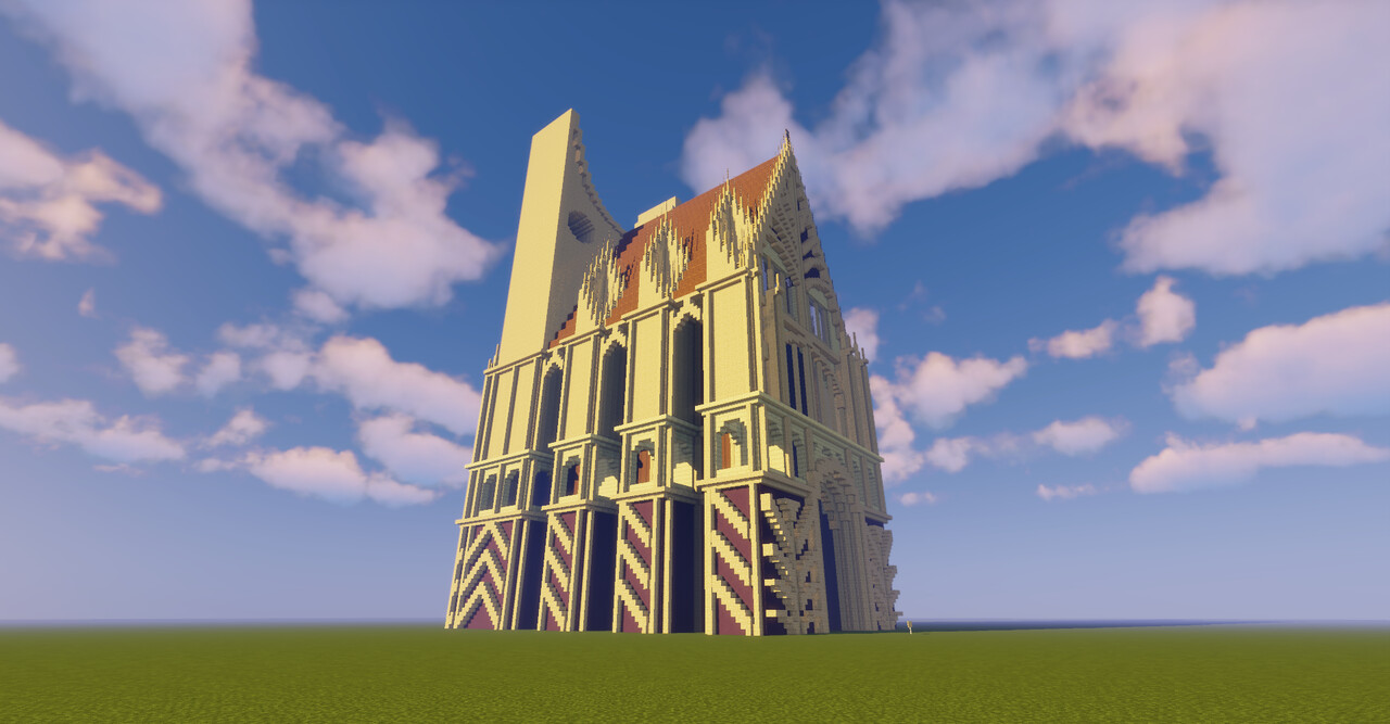 Art Deco & Gothic Style Cathedral Minecraft Map