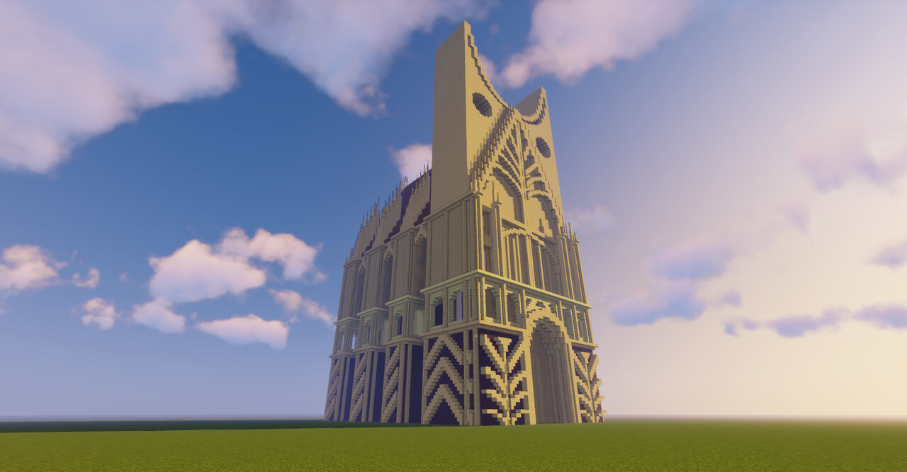 Art Deco & Gothic Style Cathedral Minecraft Map