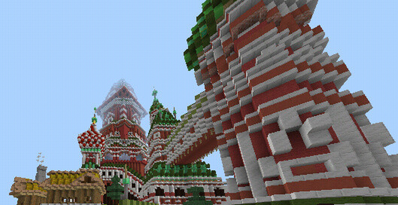 Small russian village in #MCPE Minecraft Map