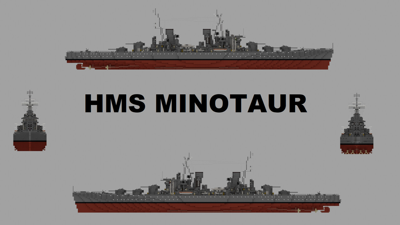 HMS MINOTAUR 1:1 Scale Minecraft Map