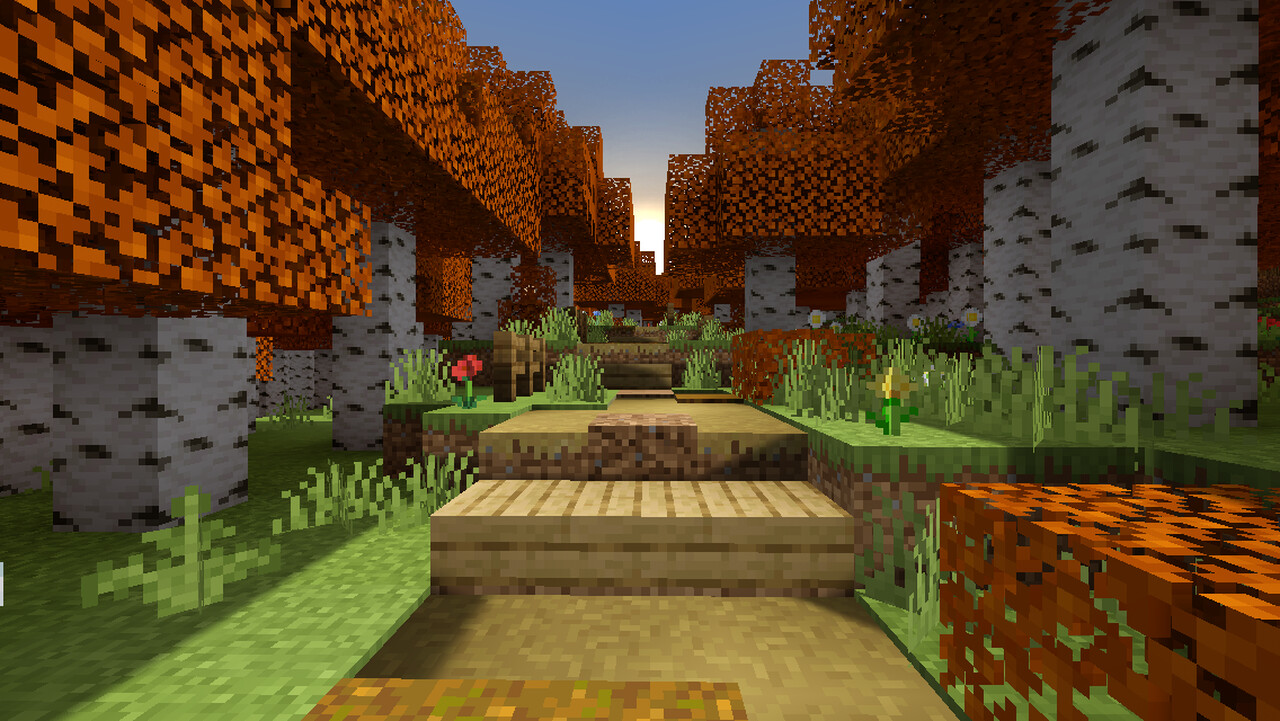 Vermont Autumn Leaf Litter Trail Minecraft Map