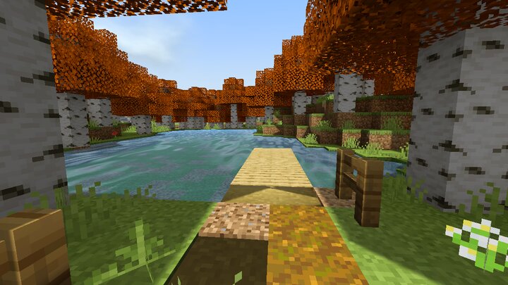 Vermont Autumn Leaf Litter Trail Minecraft Map