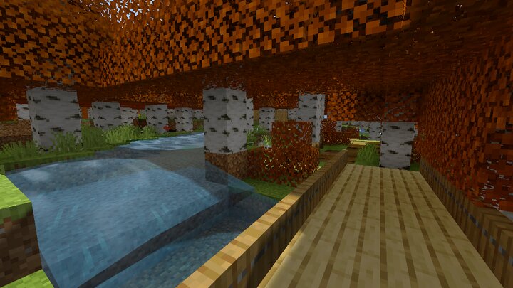 Vermont Autumn Leaf Litter Trail Minecraft Map