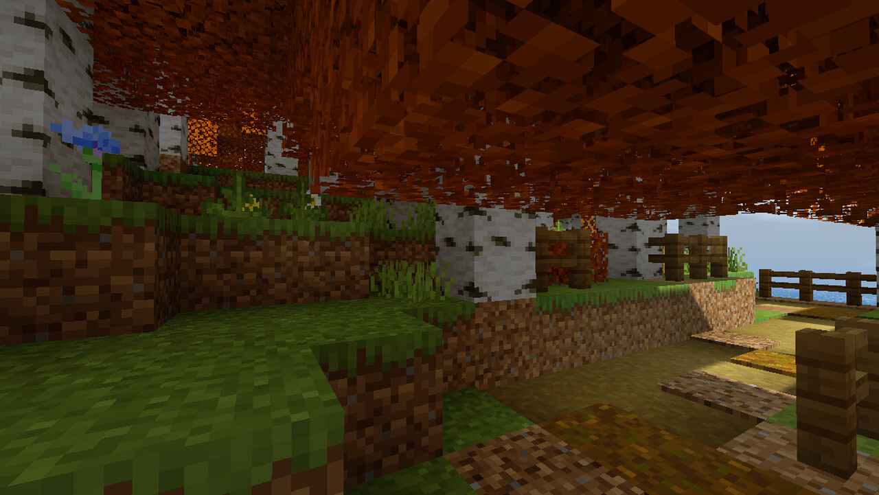 Vermont Autumn Leaf Litter Trail Minecraft Map