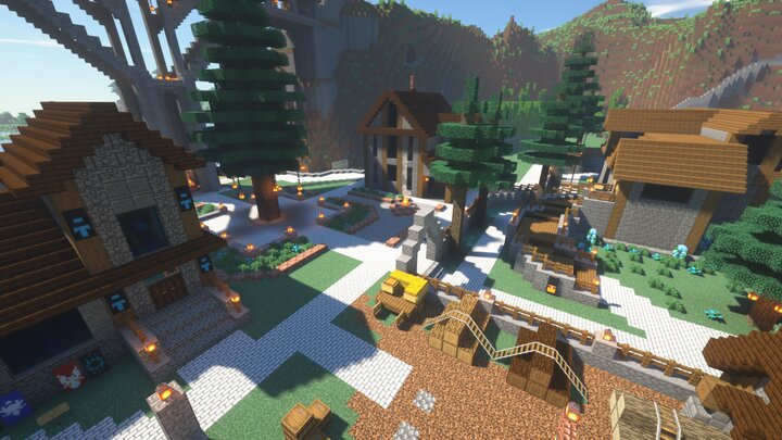 [WIP] The Three Kingdoms - Capital City / Bog Town / Tjaru Minecraft Map