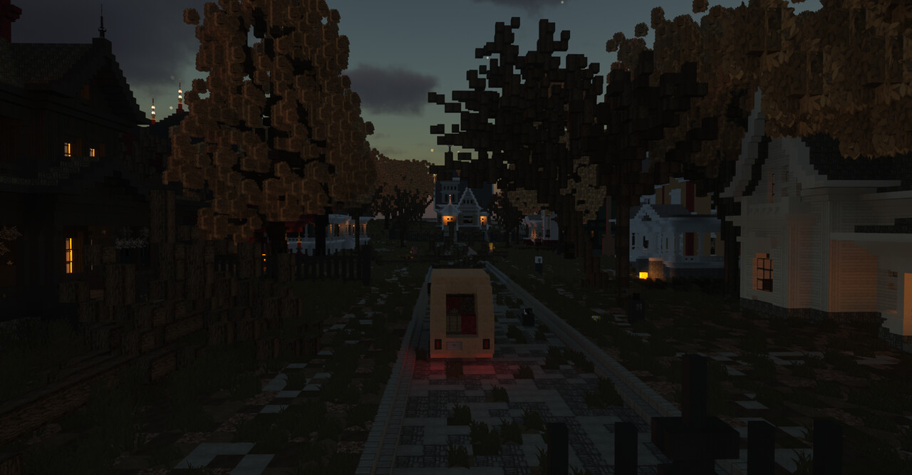 Spooky Victorian Halloween Themed Street Minecraft Map