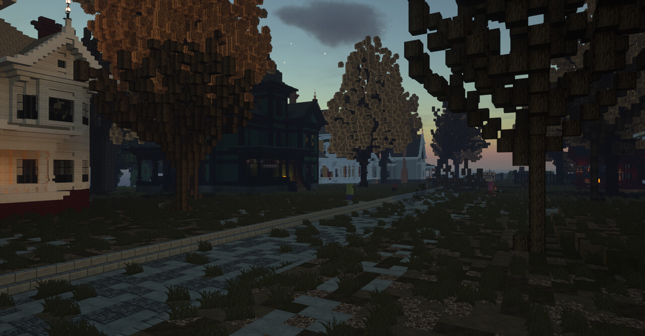 Spooky Victorian Halloween Themed Street Minecraft Map