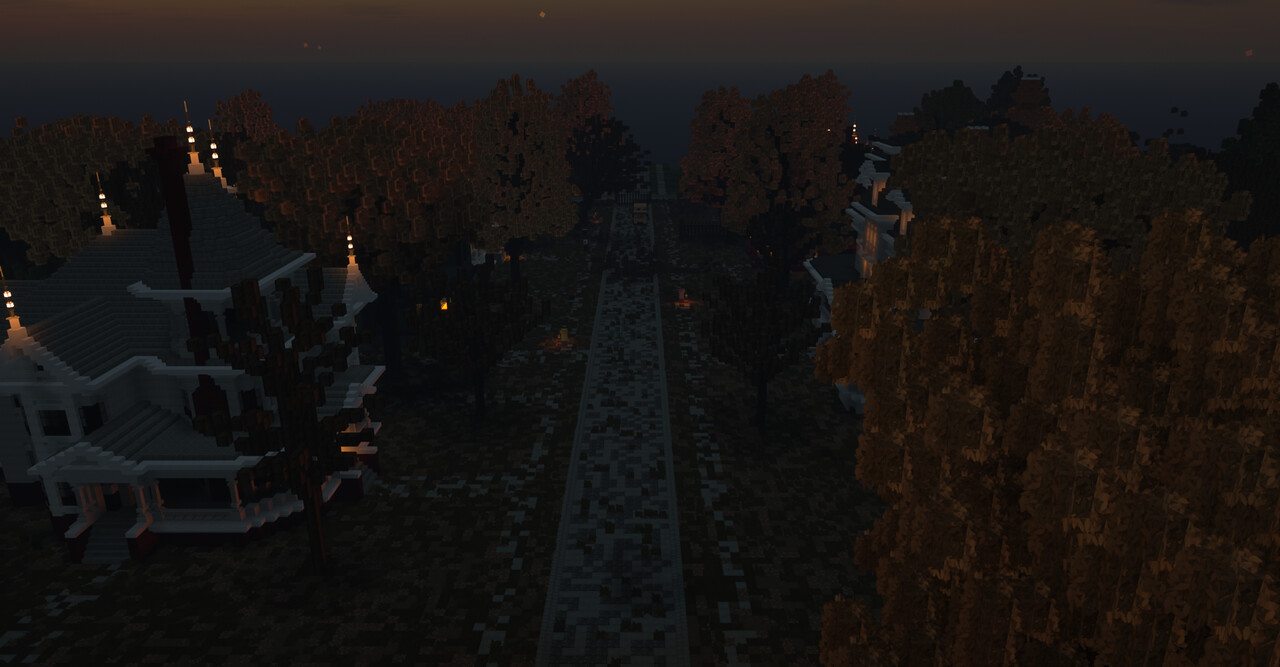 Spooky Victorian Halloween Themed Street Minecraft Map