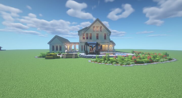 Modern Ranch Style House Minecraft Map