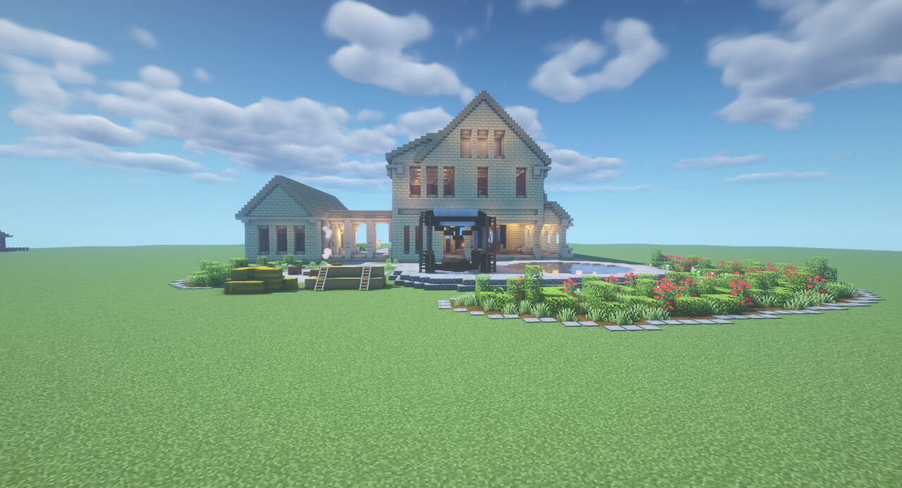 Modern Ranch Style House Minecraft Map