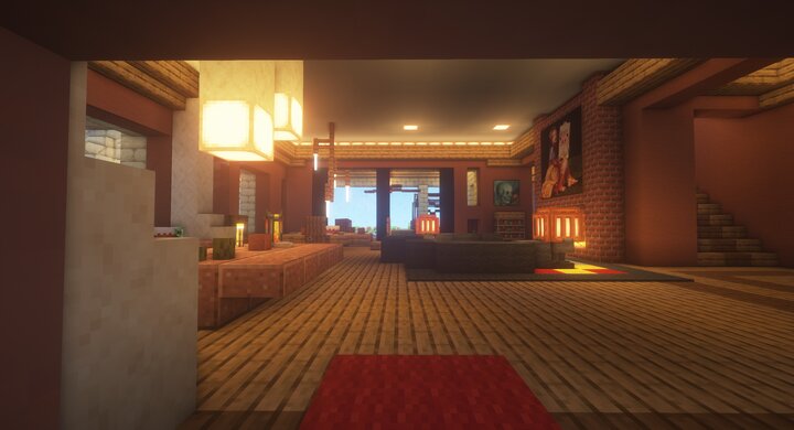 Modern Ranch Style House Minecraft Map