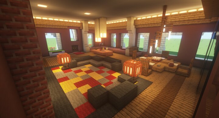 Modern Ranch Style House Minecraft Map