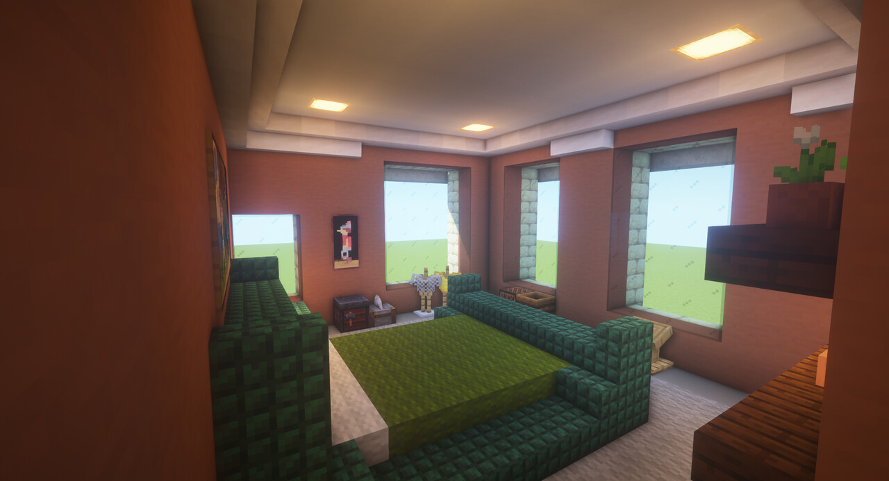 Modern Ranch Style House Minecraft Map