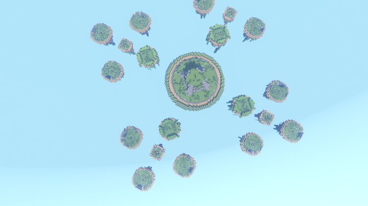 Skywars Map - Temple Forest Minecraft Map