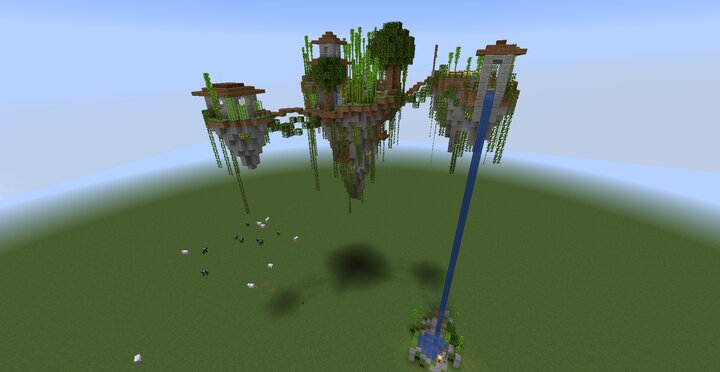 Shootzki "I Asked You To Build" - Floating Garden Island Minecraft Map