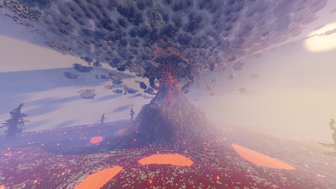 Volcanic Eruption Minecraft Map