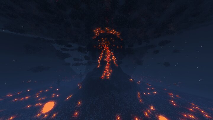 Volcanic Eruption Minecraft Map