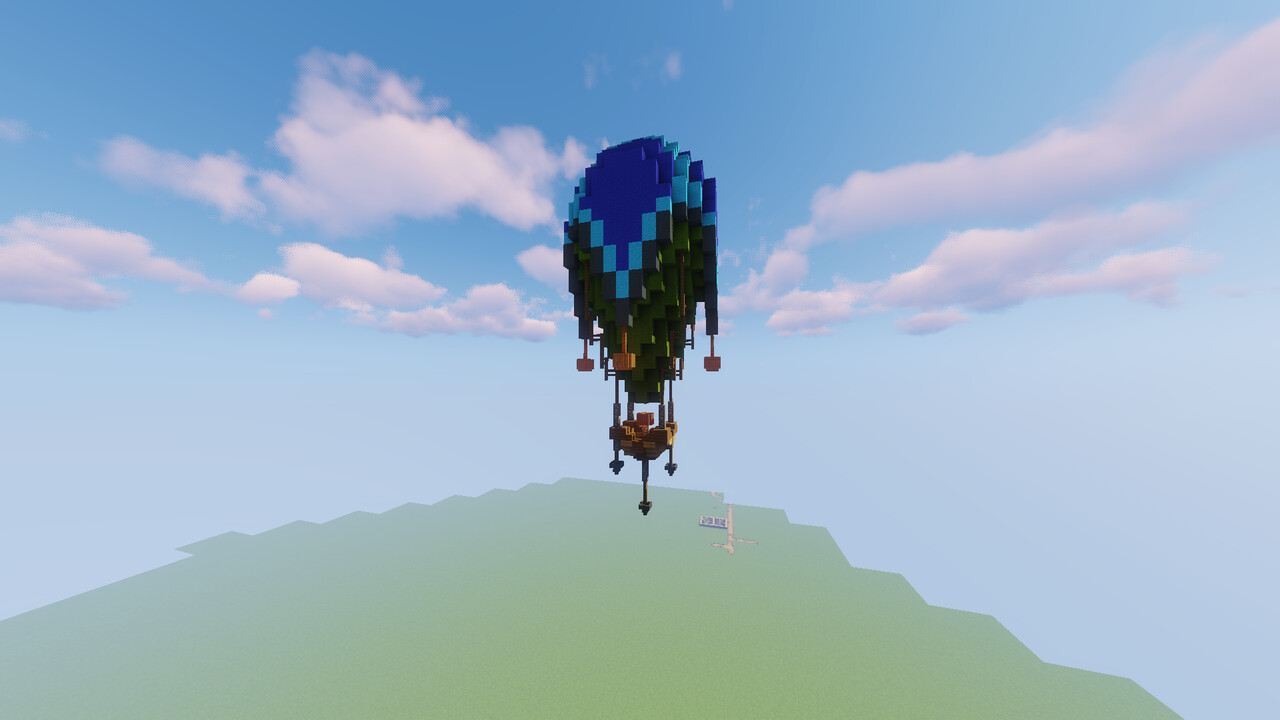 Medium Hot Air Balloon [SCHEMATIC] Minecraft Map
