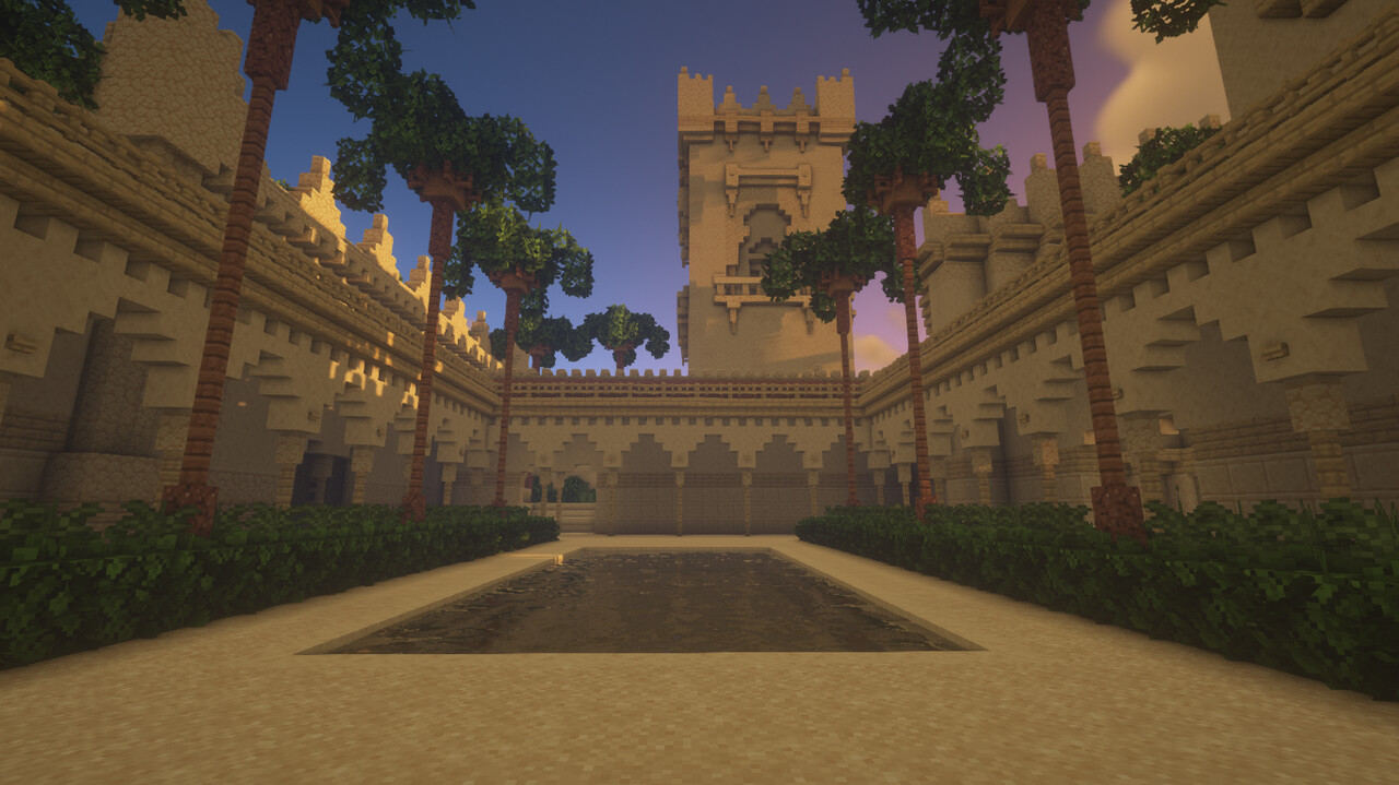 Arabic Castle Based on Spain Castles Minecraft Map