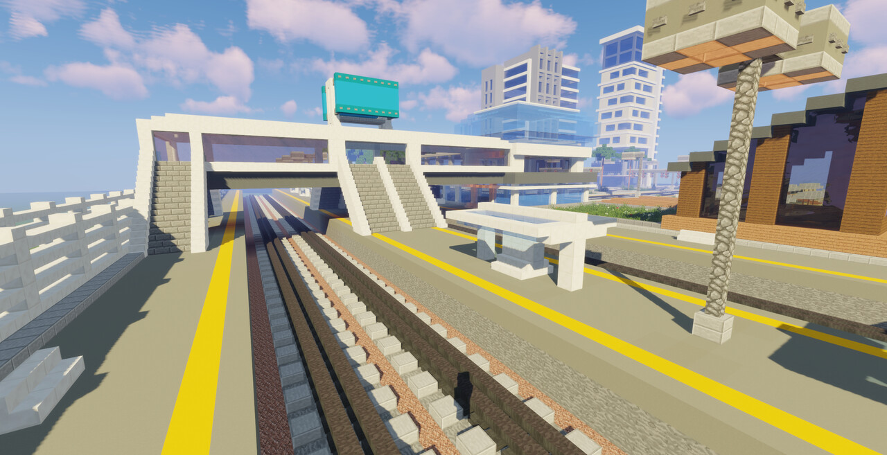Modern Train Station Minecraft Map