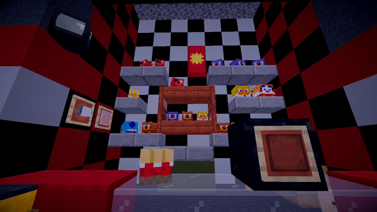 FNaF HELP WANTED level selection (no mods, no texture packs) Minecraft Map