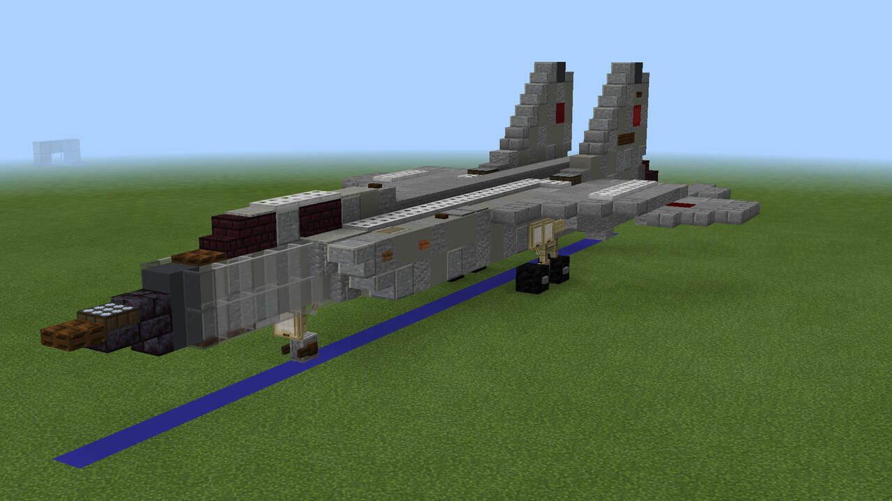 1.5:1 scale MiG-31 Foxhound Minecraft Map