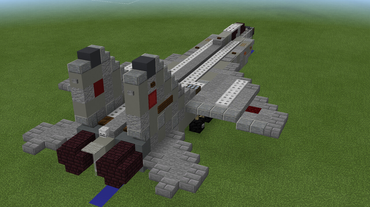 1.5:1 scale MiG-31 Foxhound Minecraft Map