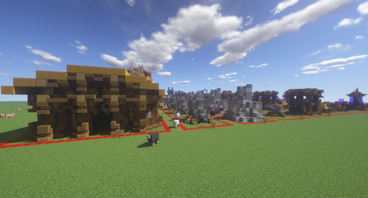 Clash Of Clans- Structures Building Minecraft Map