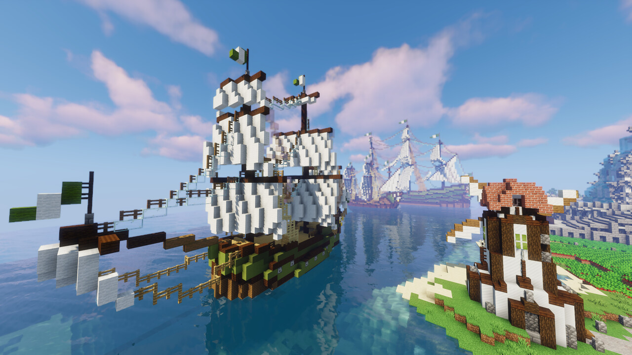 HMS Endeavour - Medium Warship Minecraft Map