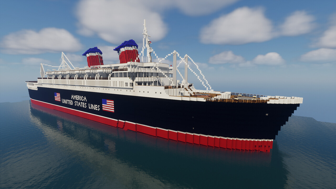 Ss America 1940 (maiden voyage) Minecraft Map