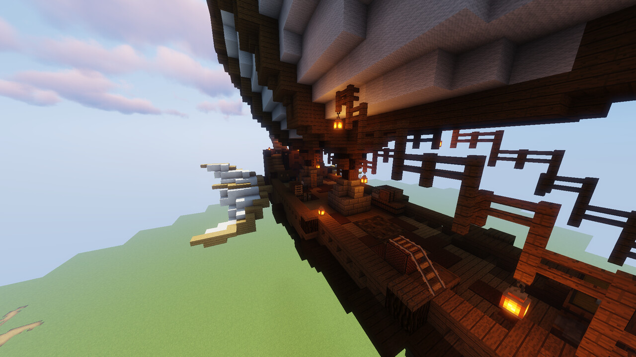 Steampunk Ship [SCHEMATIC] Minecraft Map