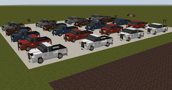 Dreamy's pack of Ford F-150 pickup trucks [With Download] Minecraft Map