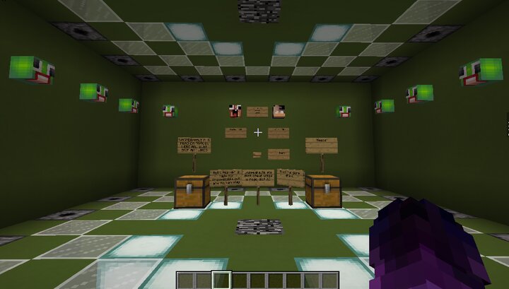 Find the button - For Unspeakable Minecraft Map