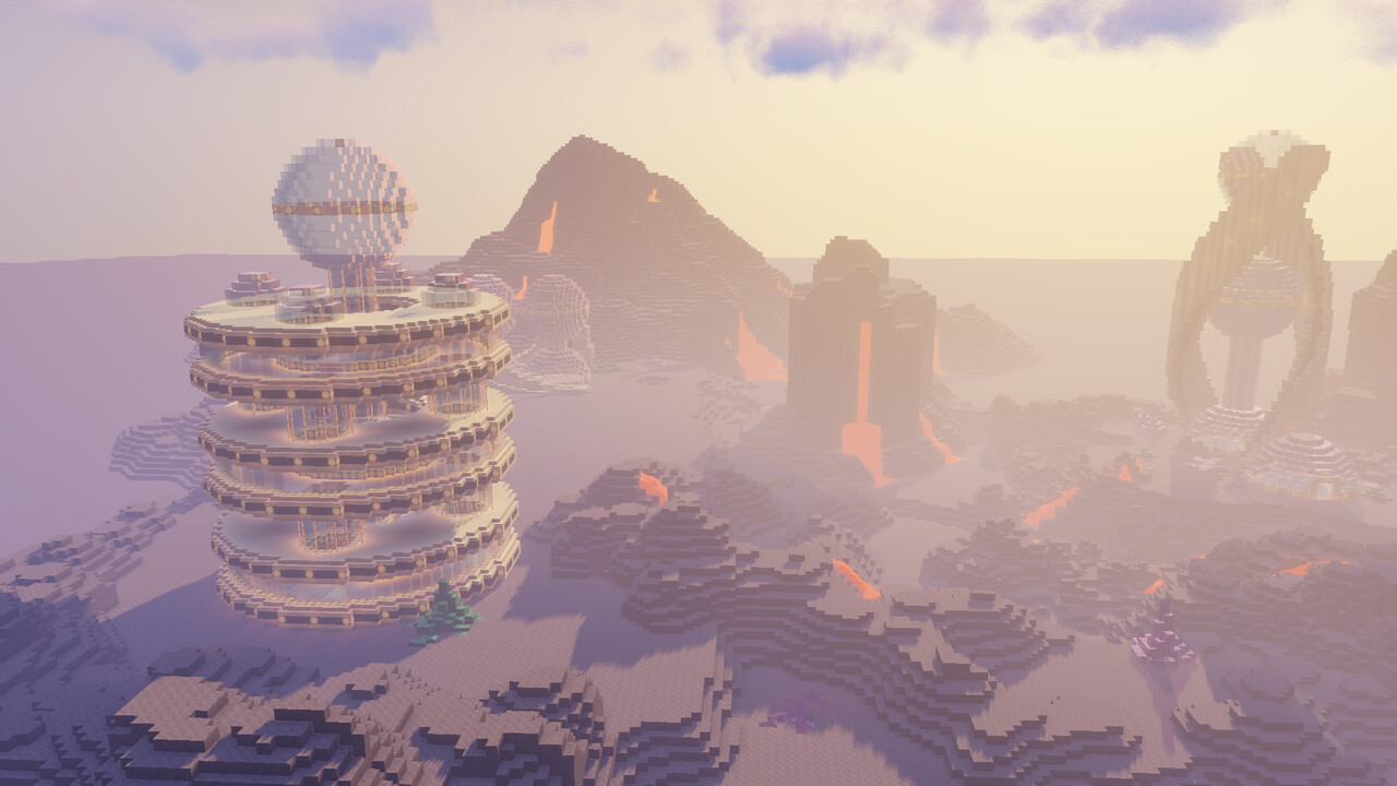 Easy Large Futuristic Tower - Minecraft Futuristic Build - Sci-Fi ...