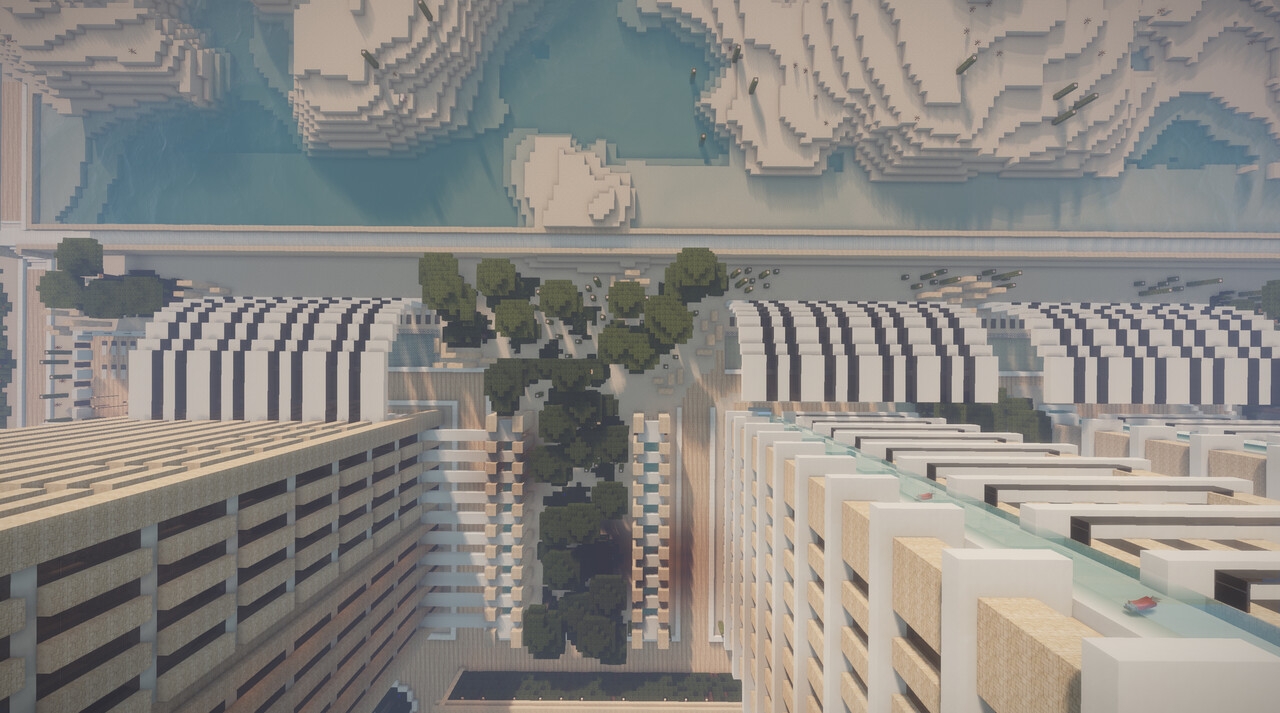 Sand Resort Hotel Minecraft Map