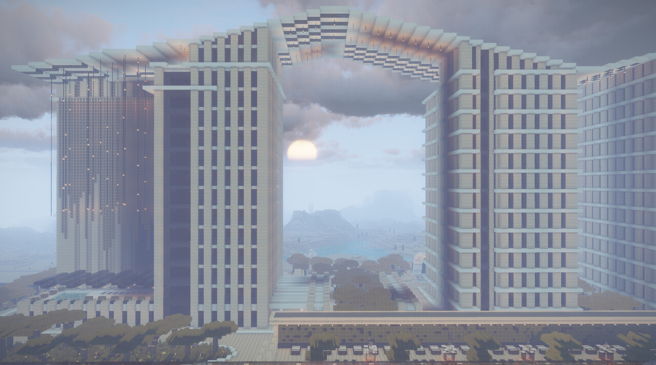 Sand Resort Hotel Minecraft Map