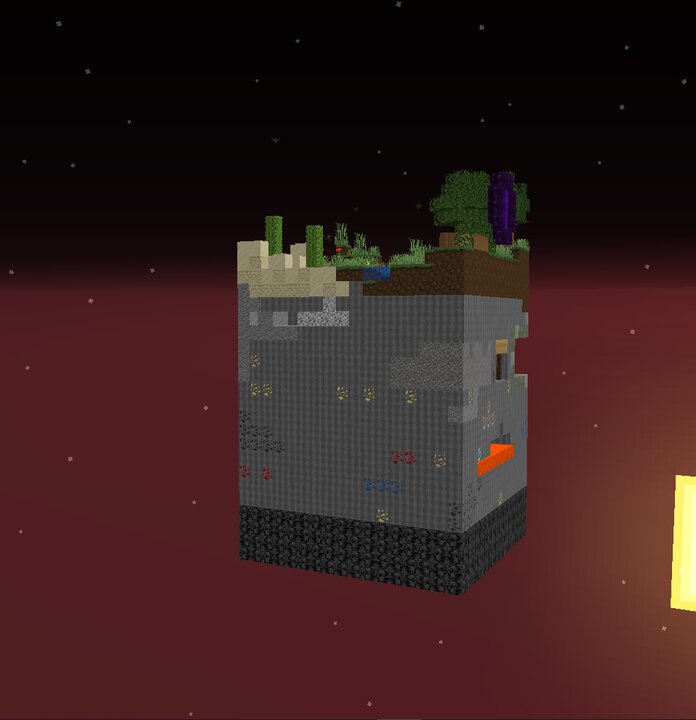 Survival On One Chunk Minecraft Map