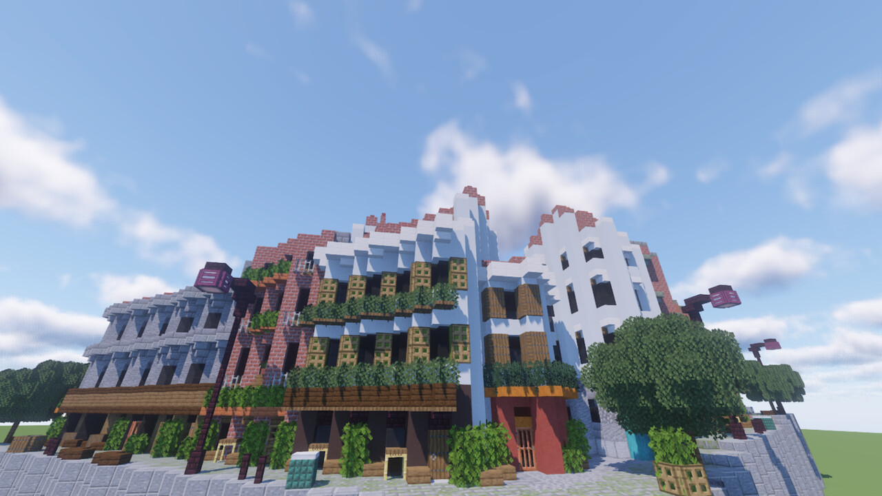 French buidlings and Dutch houses Minecraft Map