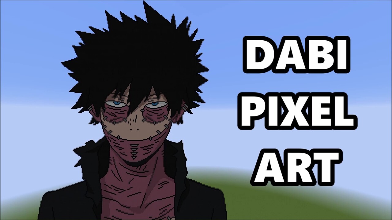 Anime Builds - DABI Pixel Art Timelapse [MY HERO ACADEMIA] Minecraft Map