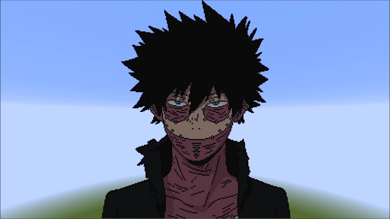 Anime Builds - DABI Pixel Art Timelapse [MY HERO ACADEMIA] Minecraft Map